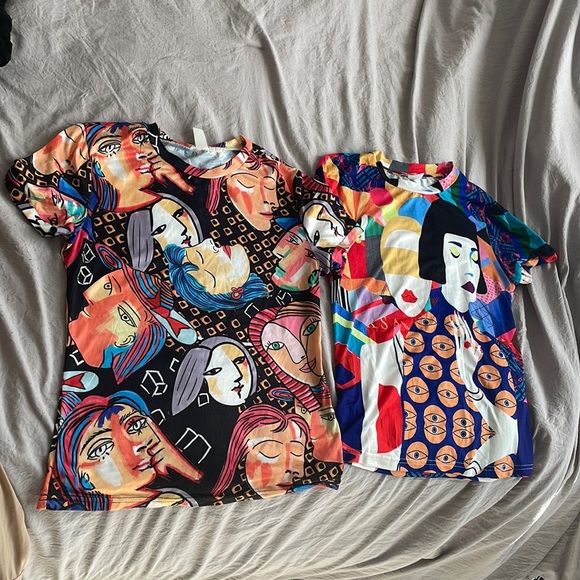 Tops | Picasso Art Pattern Shirts | Poshmark
